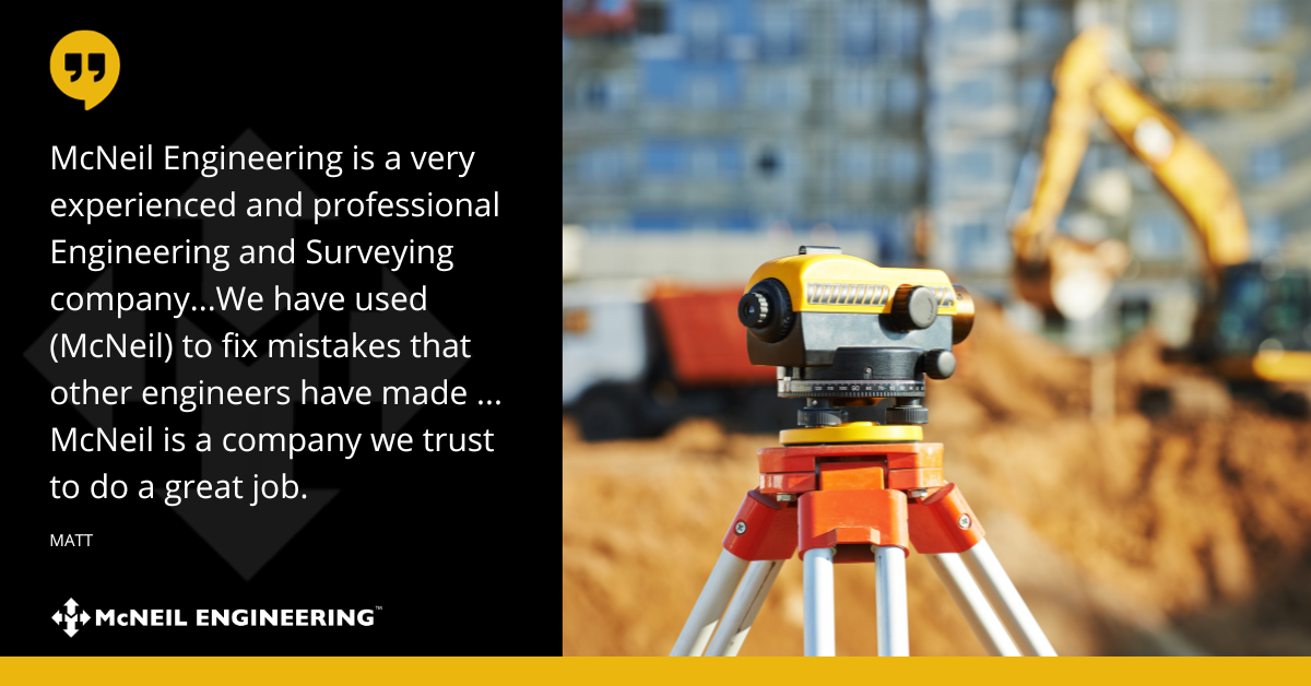 Thanks for trusting us Matt - McNeil Engineering